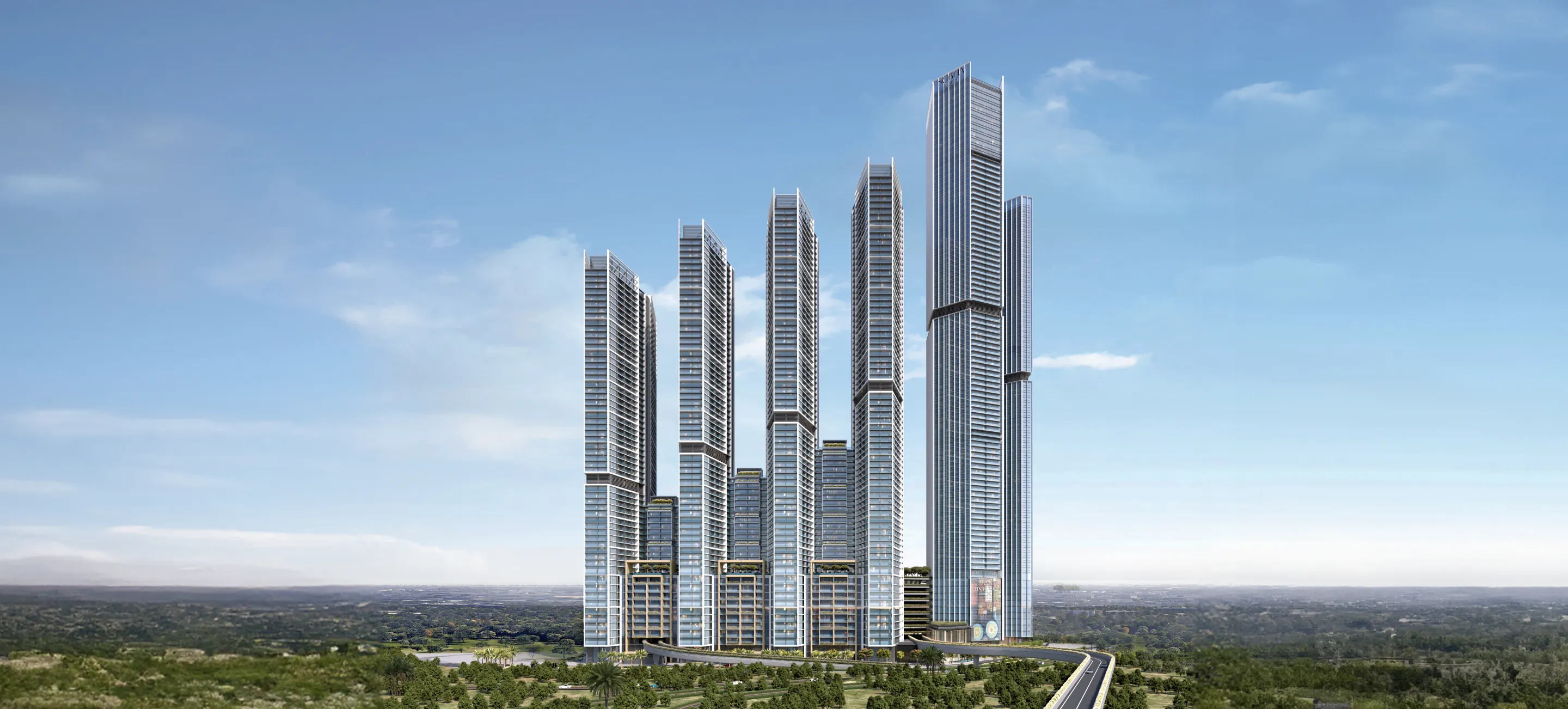 DUBAI | Sobha Central Towers | 360m + 2 x 300m+ | 1181ft + 2 x 984ft+ | 95 fl + 87 fl + 77 fl ...